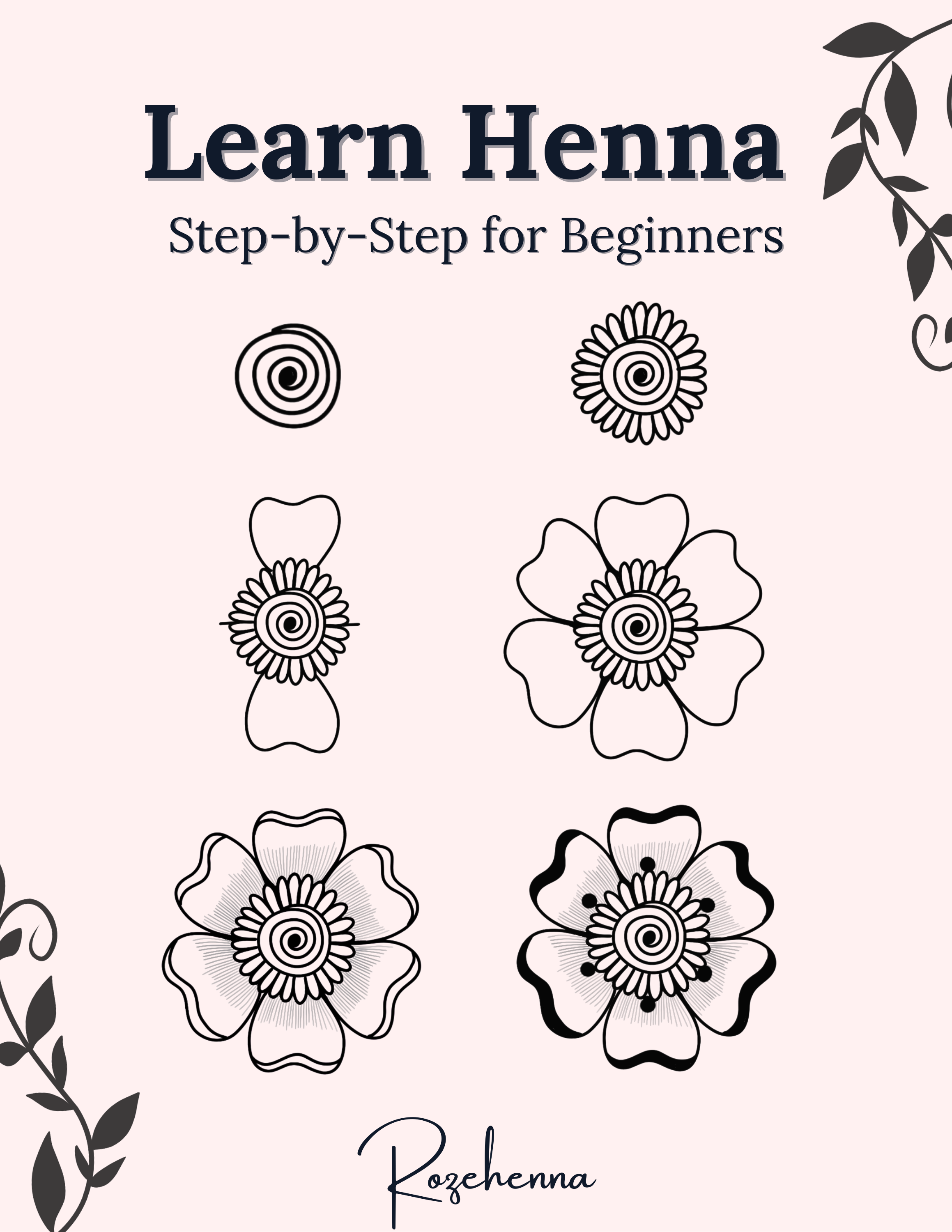 Henna Practice Book for Beginners | Printable Henna Designs (Digital ...