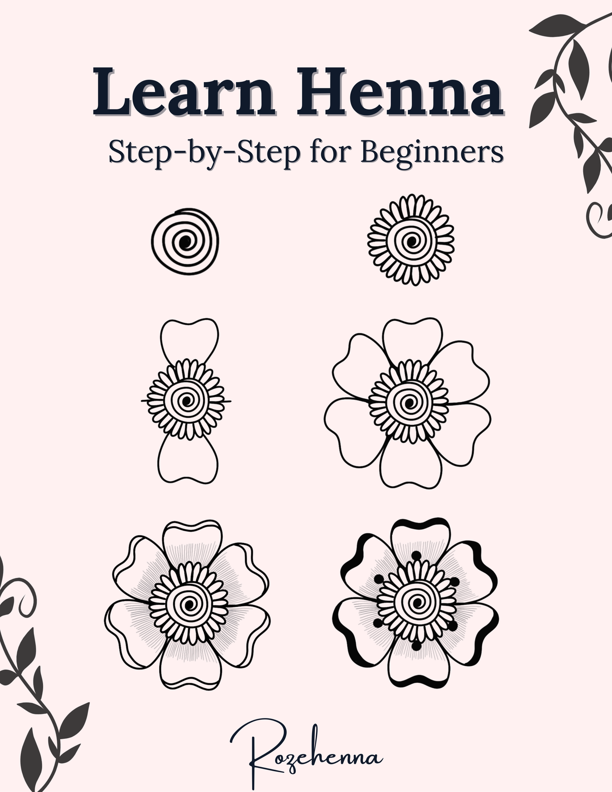 Henna Practice Book for Beginners | Printable Henna Designs (Digital ...