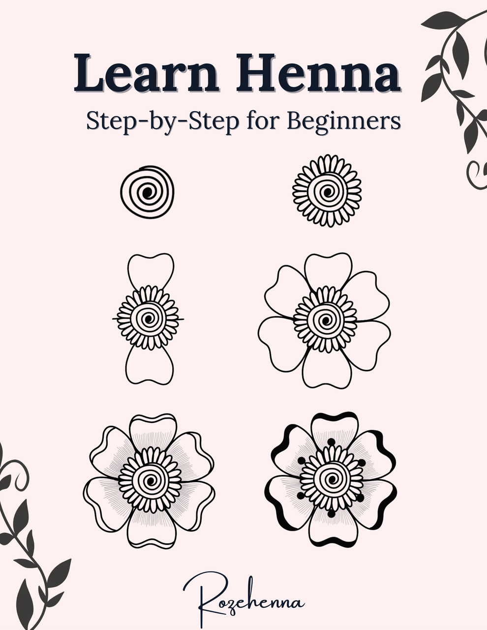 Henna Practice Book for Beginners | Printable Henna Designs (Digital ...